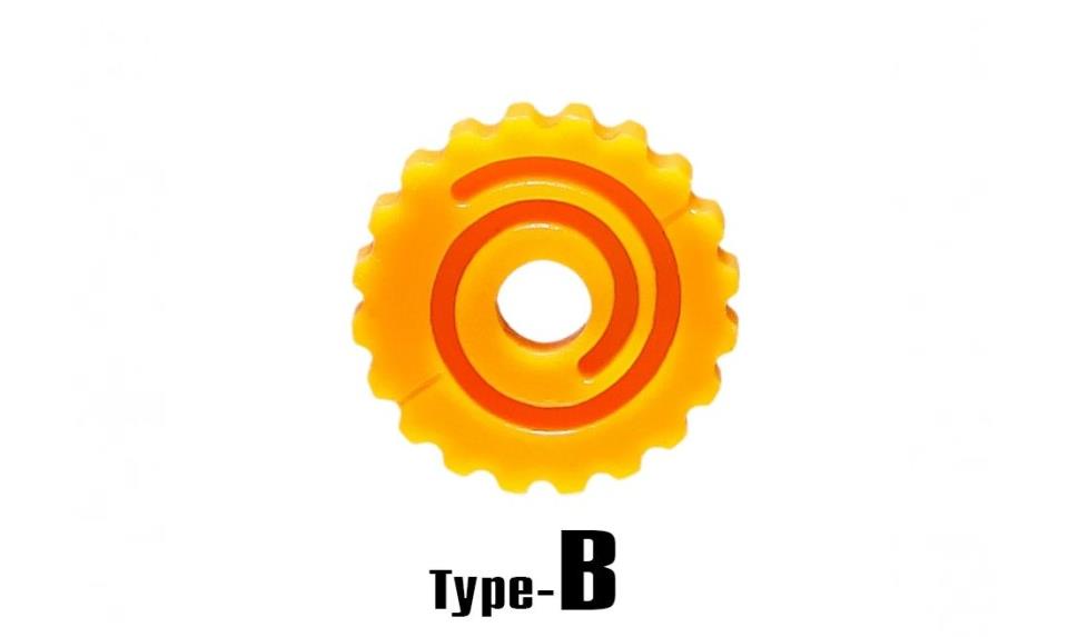 Rueda Hop Up Laylax/nine Balll Type-B Naranja - Airsoft Canarias